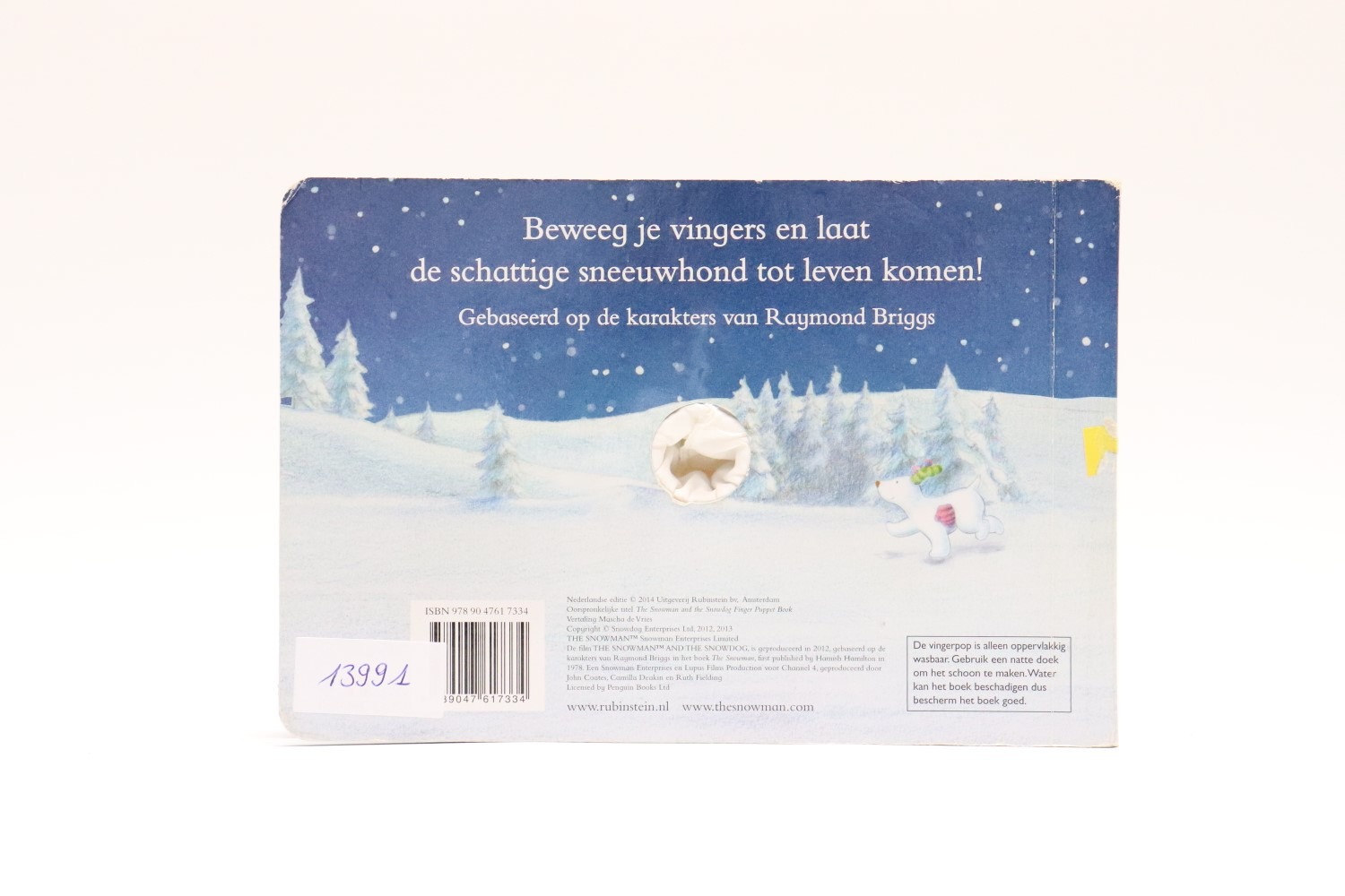 De sneeuwman en de sneeuwhond: een vingerpopboek - Boeken - edukleuter ...