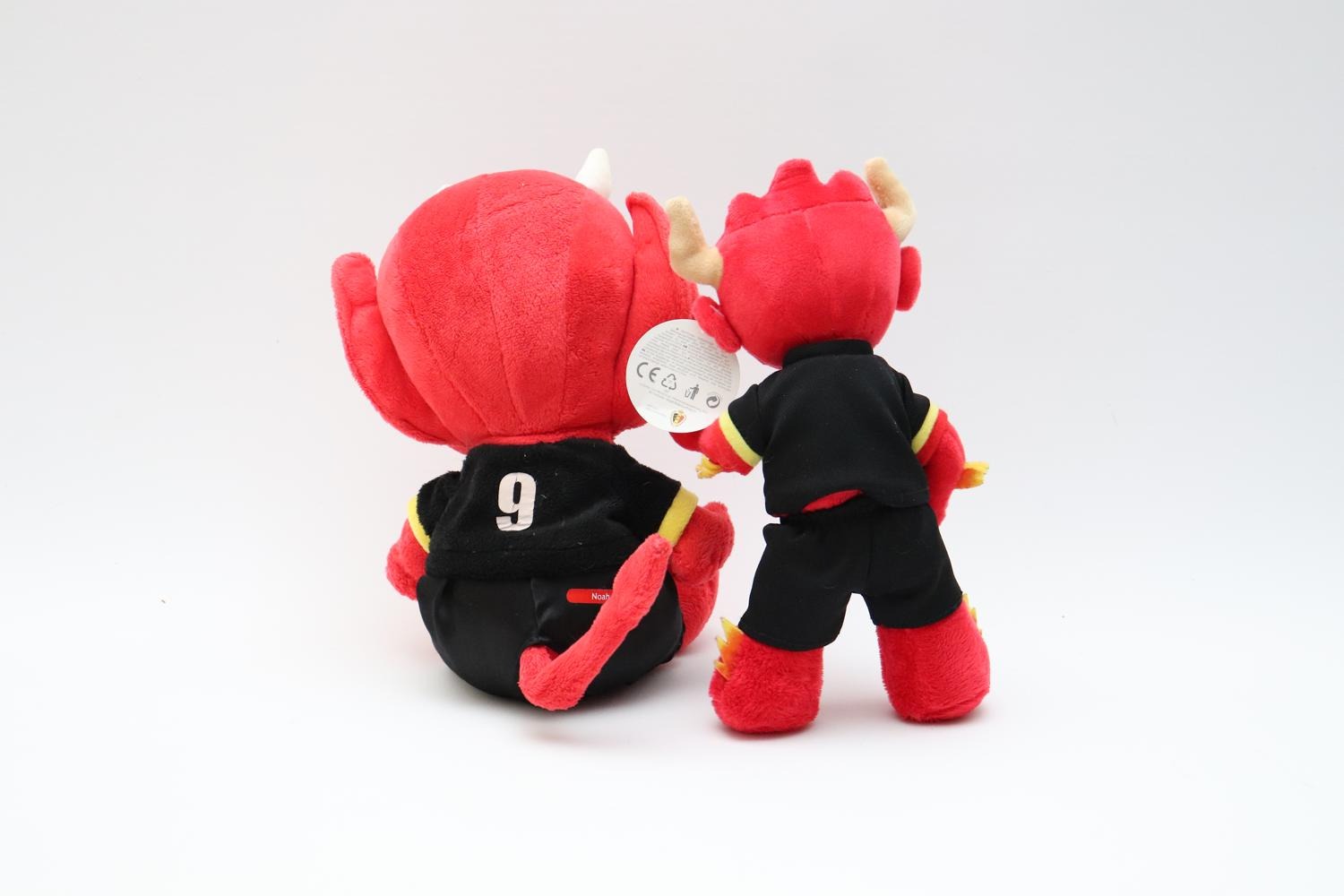 Set 2 knuffels Rode duivels - Knuffels - edukleuter-outlet